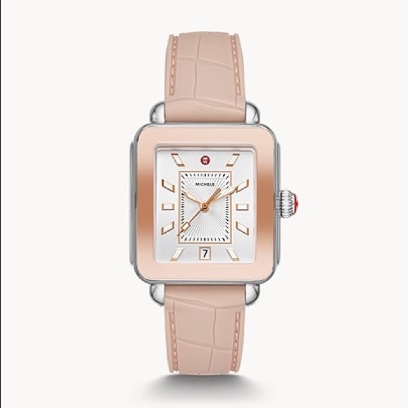 Michele | Accessories | New In Box Damaged Deco Sport Twotone Pink Gold ...